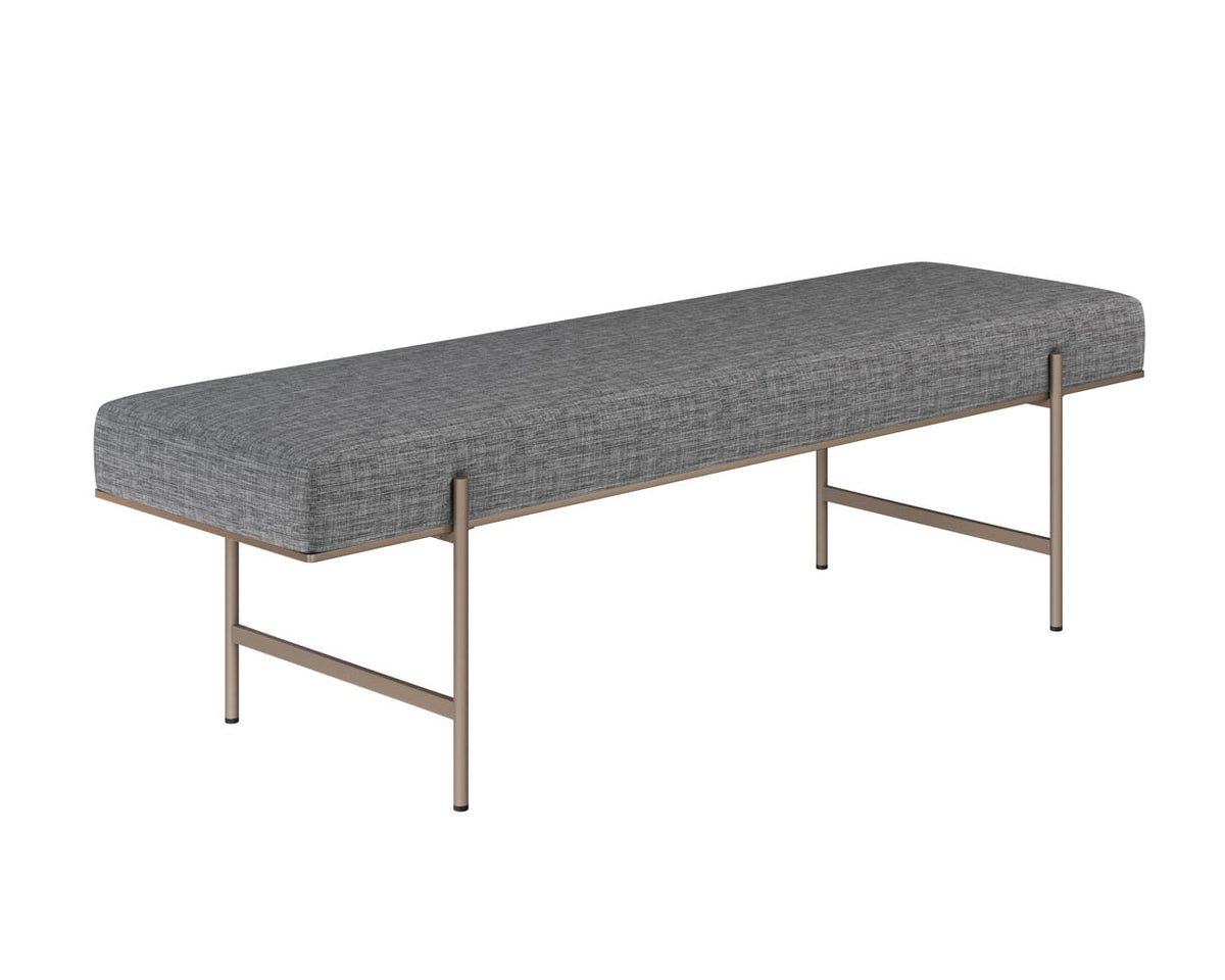 Davian Bench - Chacha Grey – DESIGNER FURNITURE CANADA